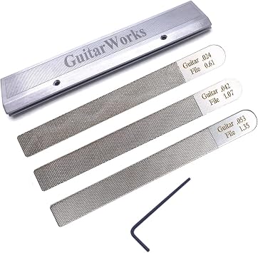 Amazon.com: TUOREN Guitar Nut Files (.024-1.35) Double Edge Nut ...