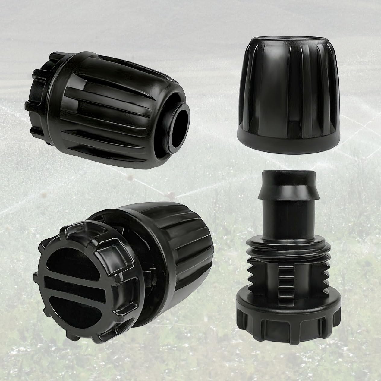 Drip Irrigation 1/2 Inch End Caps - 10 Pack Leak-Proof Connectors For ...