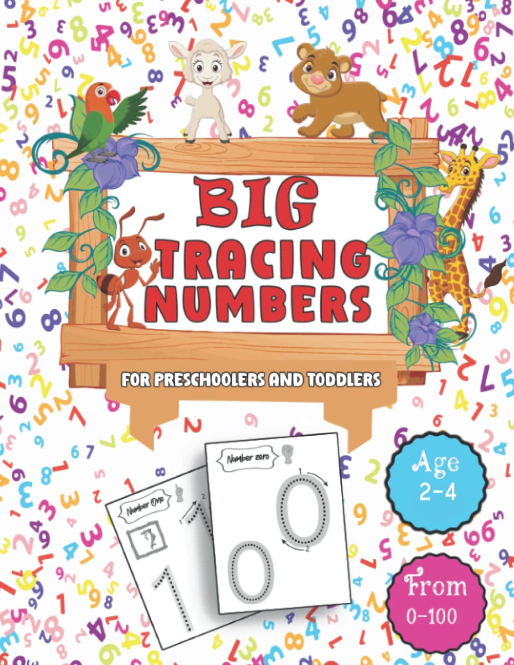 Big Tracing Numbers For Preschoolers And Toddlers Ages 2 4 | Desertcart ...