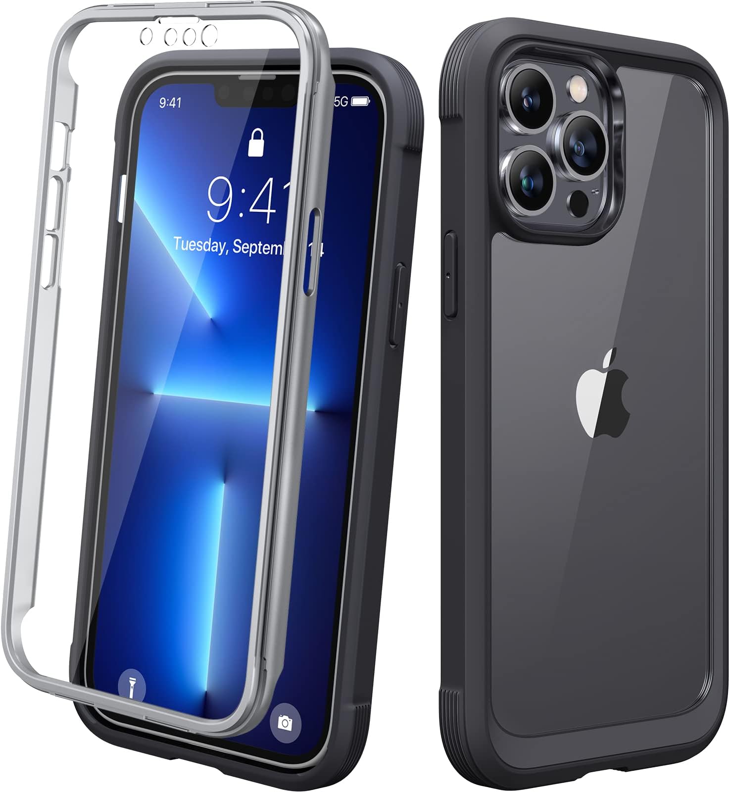 Amazon.com: Lipvina for iPhone 13 Pro Max Case,Built-in 9H Tempered Glass Screen Protector ...