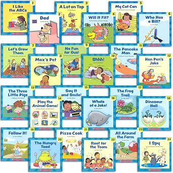 Scholastic Phonics First Little Readers Book Set (24 Fun and Easy Books ...