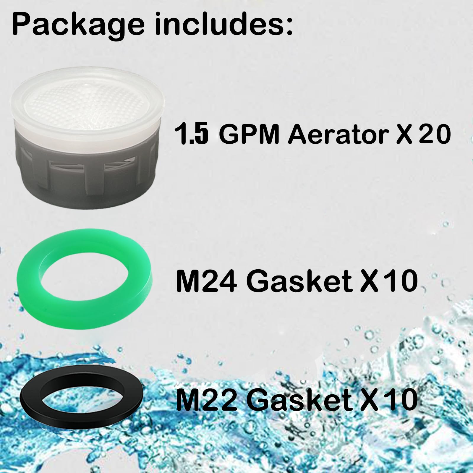 Snapklik.com : Faucet Aerator, 1.5 GPM Restrictor Plug-in Faucet ...