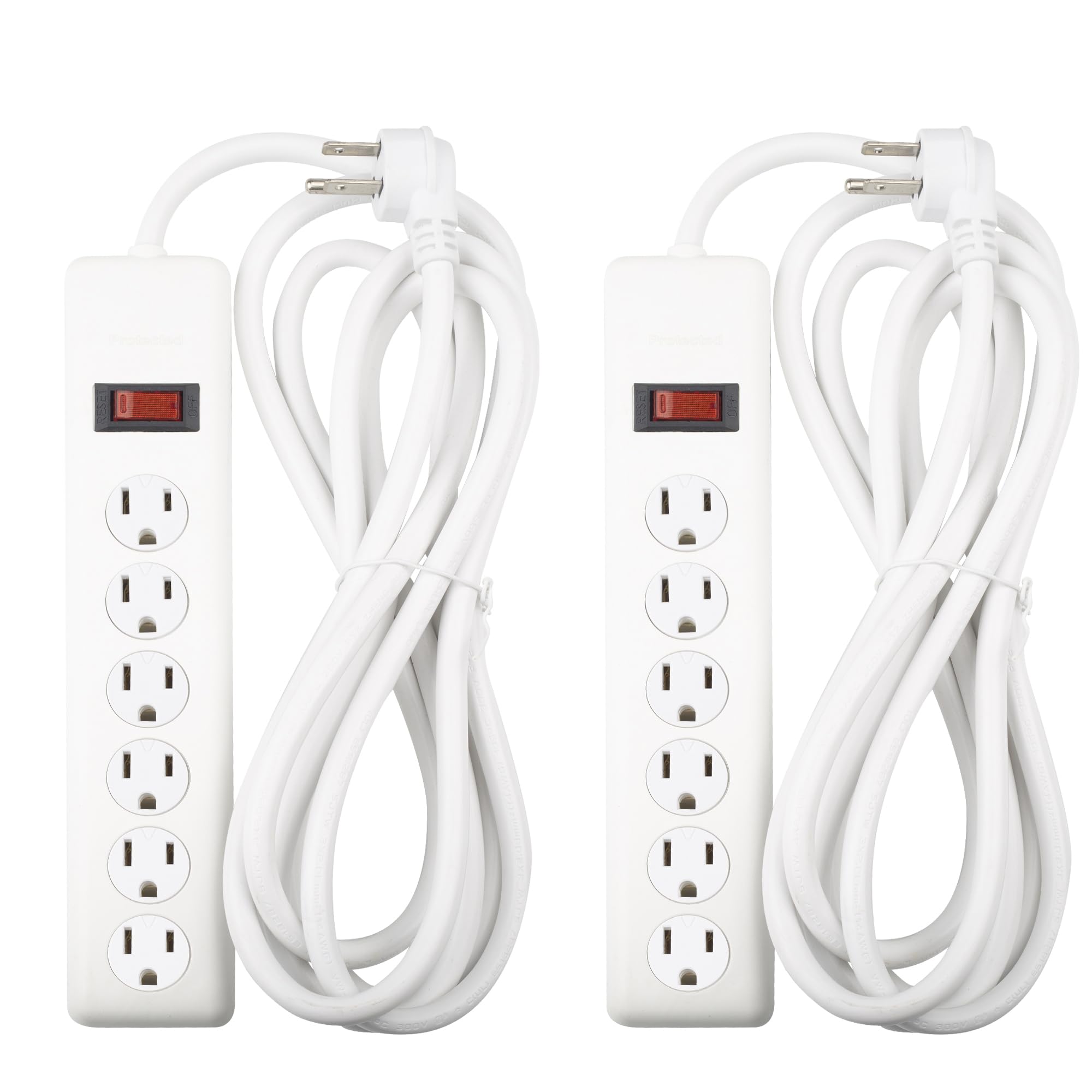 Amazon.com: BN-LINK 6-Outlet Power Strip Surge Protector 2-Pack, 10 ...