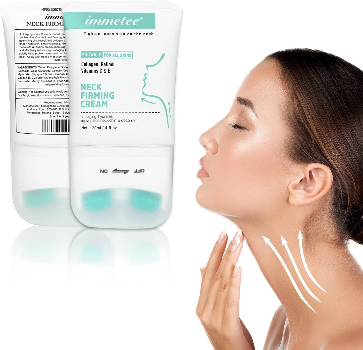 immetee Instant Neck Firming Cream,Neck Tightening Cream in 2 Minutes ...