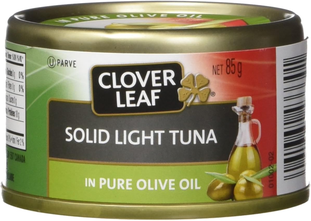 Clover Leaf Solid Light Tuna In Pure Olive Oil - 85g, 24 Count – Canned ...