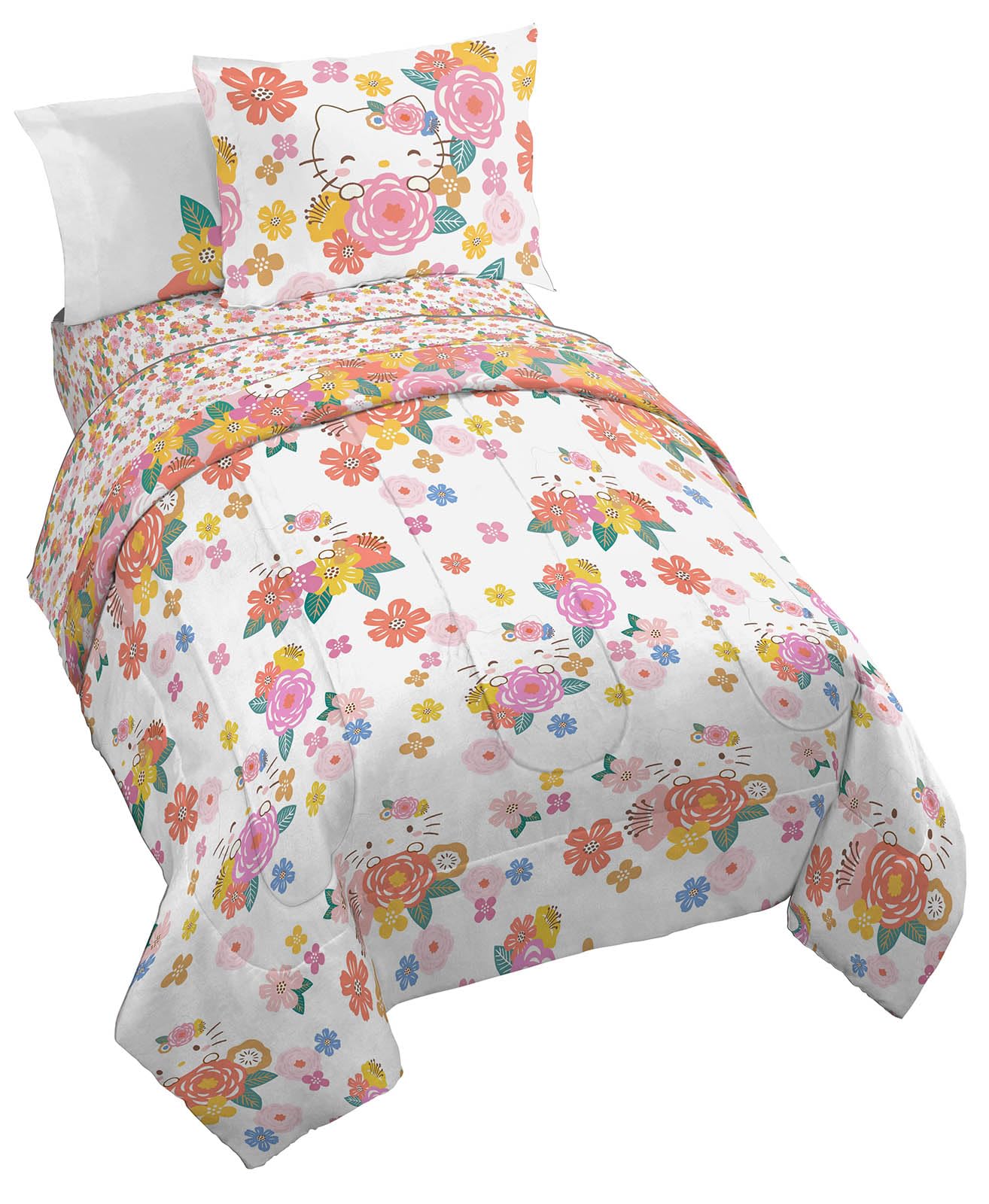 Amazon.com: Jay Franco Hello Kitty Full Size Comforter Set - 7 Piece ...