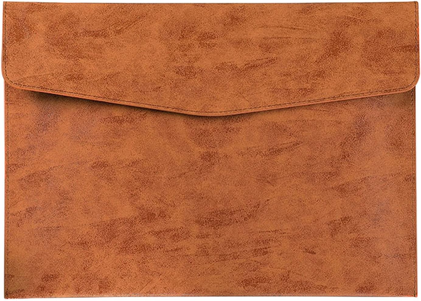 Amazon.com : Enyuwlcm PU Leather A4 File Folder Document Holder ...