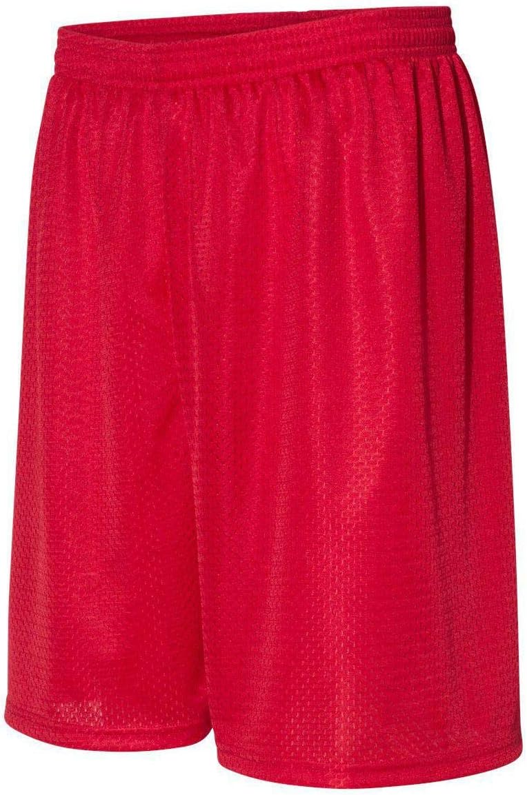 C2 Sport - 7" Mesh Shorts - 5107, Red, Large at Amazon Men’s Clothing store