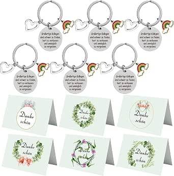 STHGDONA Portachiavi regalo collega, collega migliore collega grazie ...