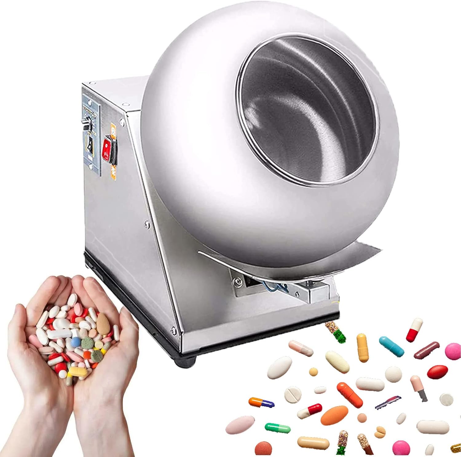 Automatic Tablet Coating Machine Chocolate Coating Machine Sugar ...