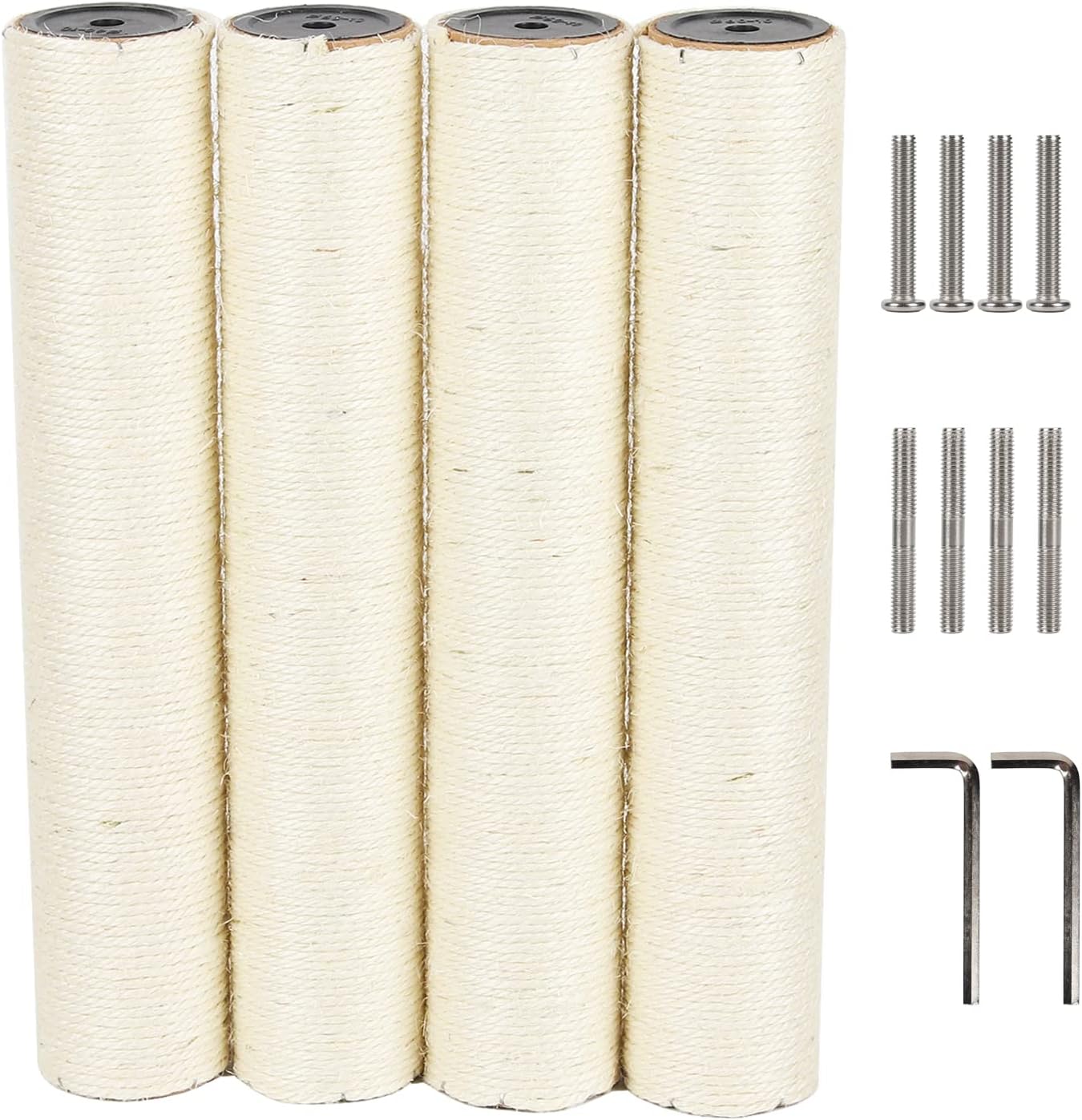 Amazon.com : ECCIBOUN 4 Pcs Cat Tree Scratching Post Replacement Pole ...
