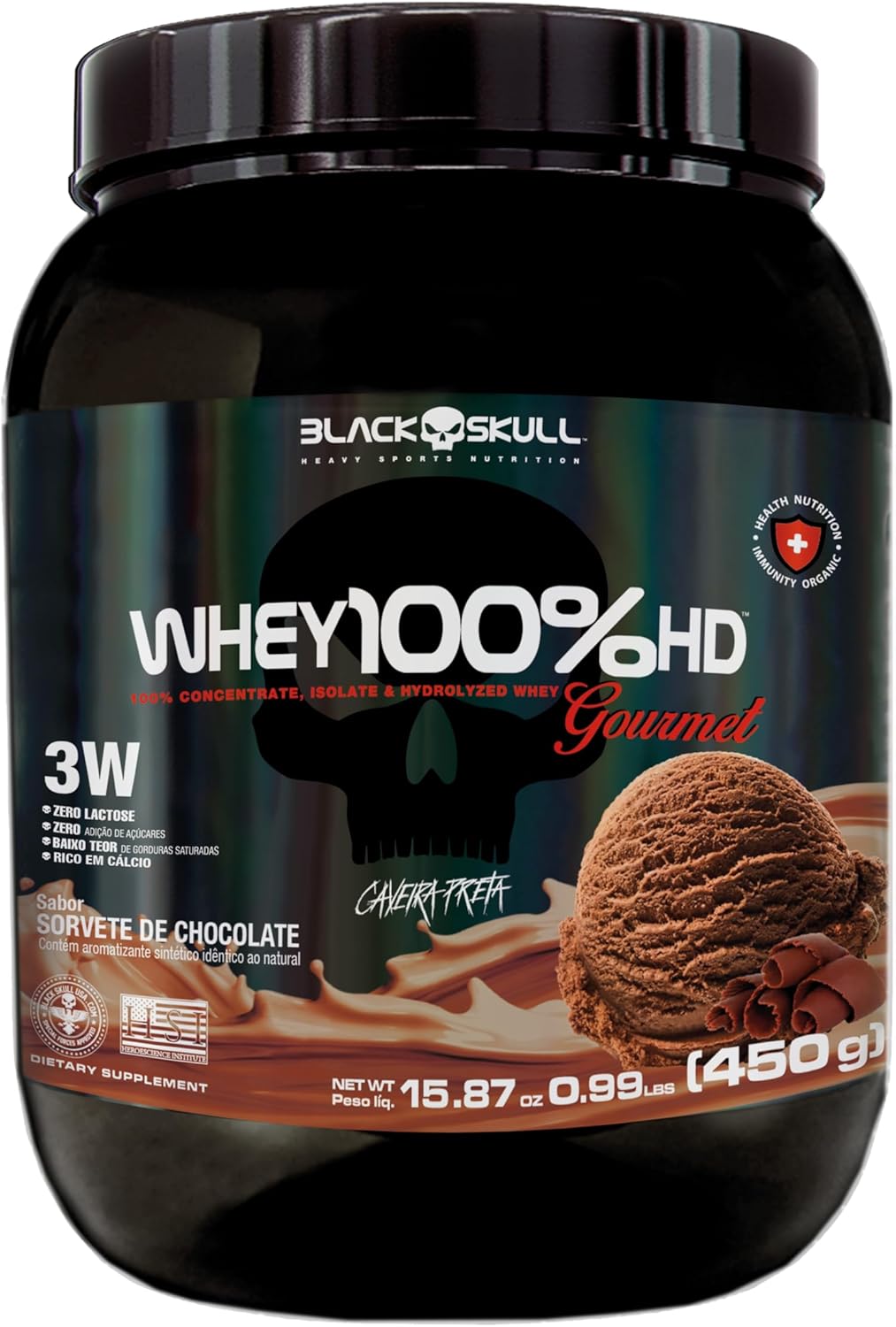 WHEY 100% HD GOURMET CHOCOLATE 450G : Amazon.com.br: Saúde e Bem-Estar