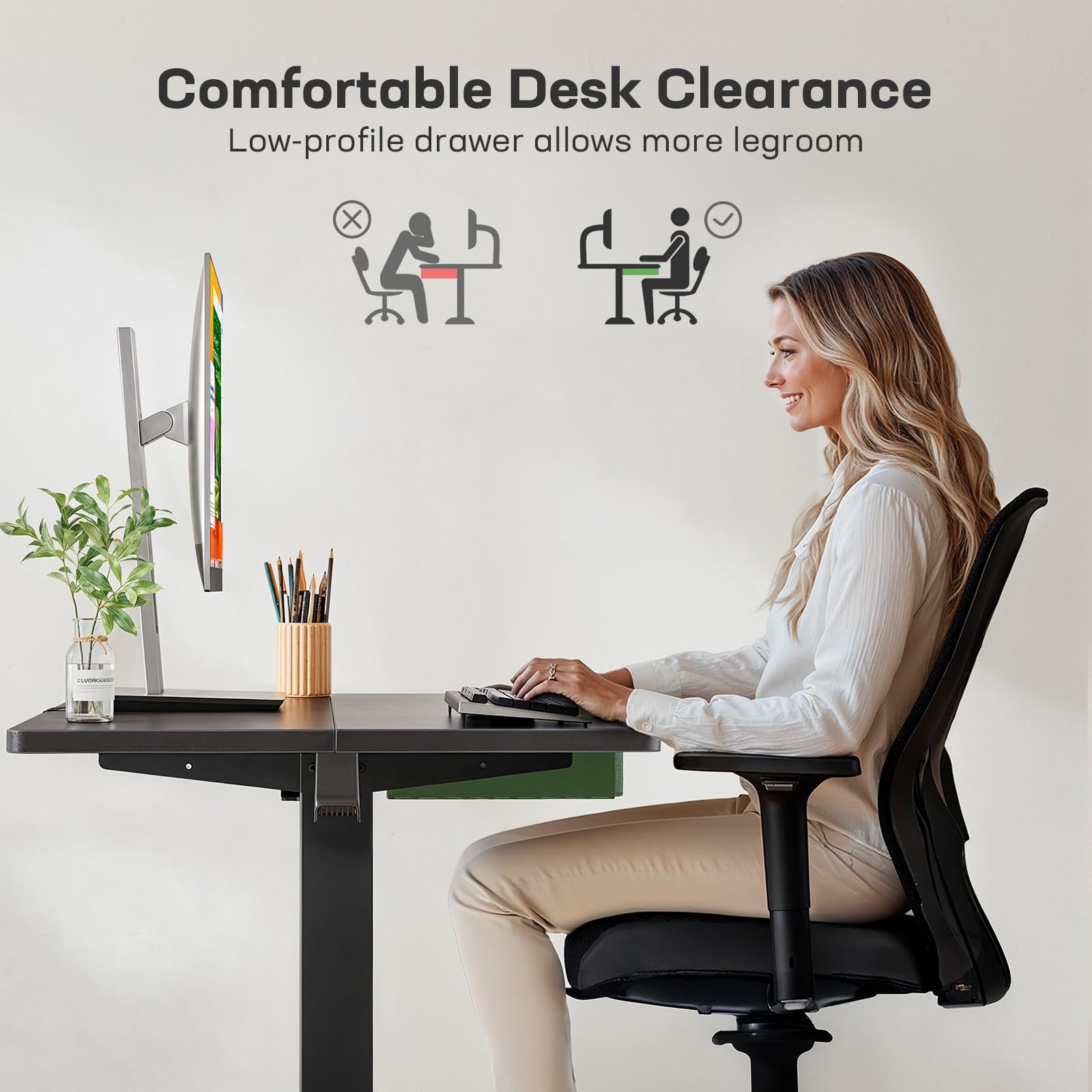 Snapklik.com : Marsail Electric Standing Desk