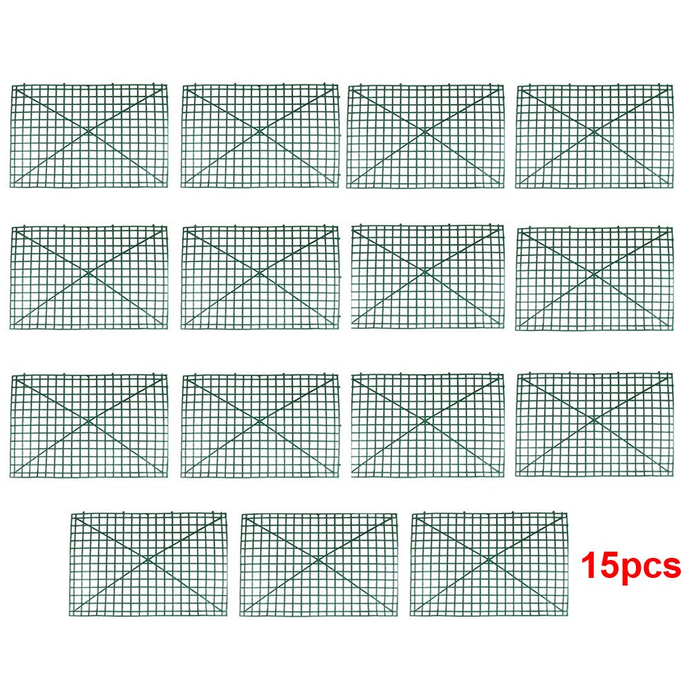 Snapklik.com : Grid Plant Wall Frames,15Pcs 60x40cm Green Flowers Wall ...