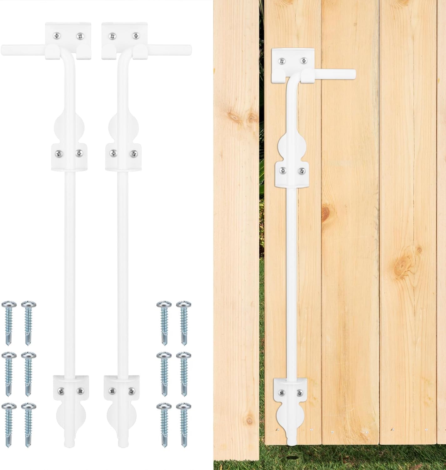 Amazon.com: 18" Cane Bolt Heavy-Duty Drop Rod for Gate, Gate Ground ...