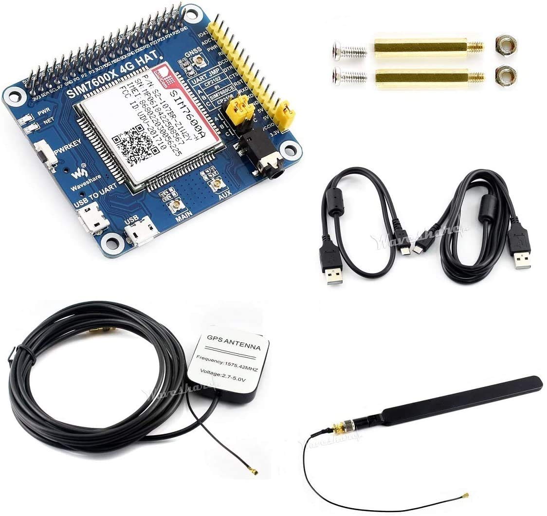 Buy 4G / 3G / GNSS HAT Module for Raspberry Pi Zero/Zero W/Zero WH/2B ...