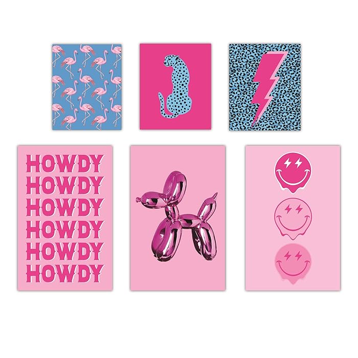 Buy Katie Doodle Preppy Room Decor (Aesthetic TikTok) Wall Collage Set ...
