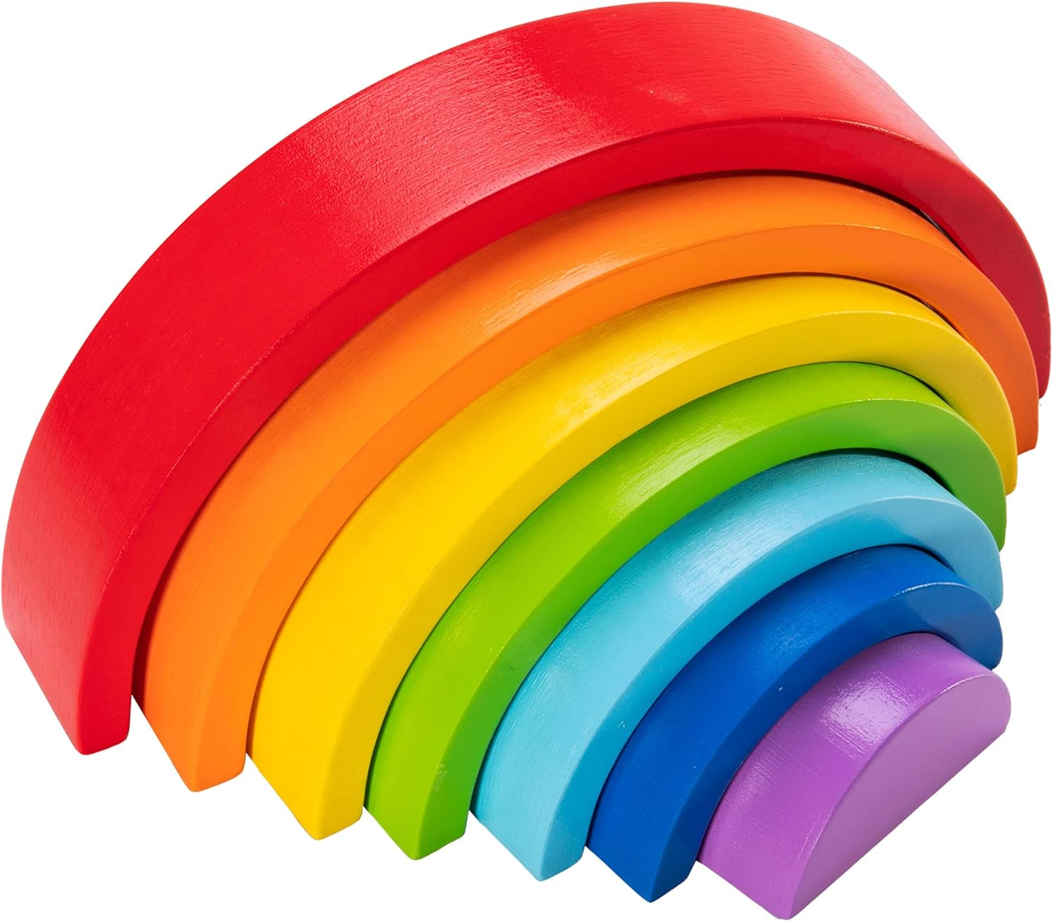 Fat Brain Toys FBT Rainbow Stacker - Rainbow Arches Stack and Play Baby ...