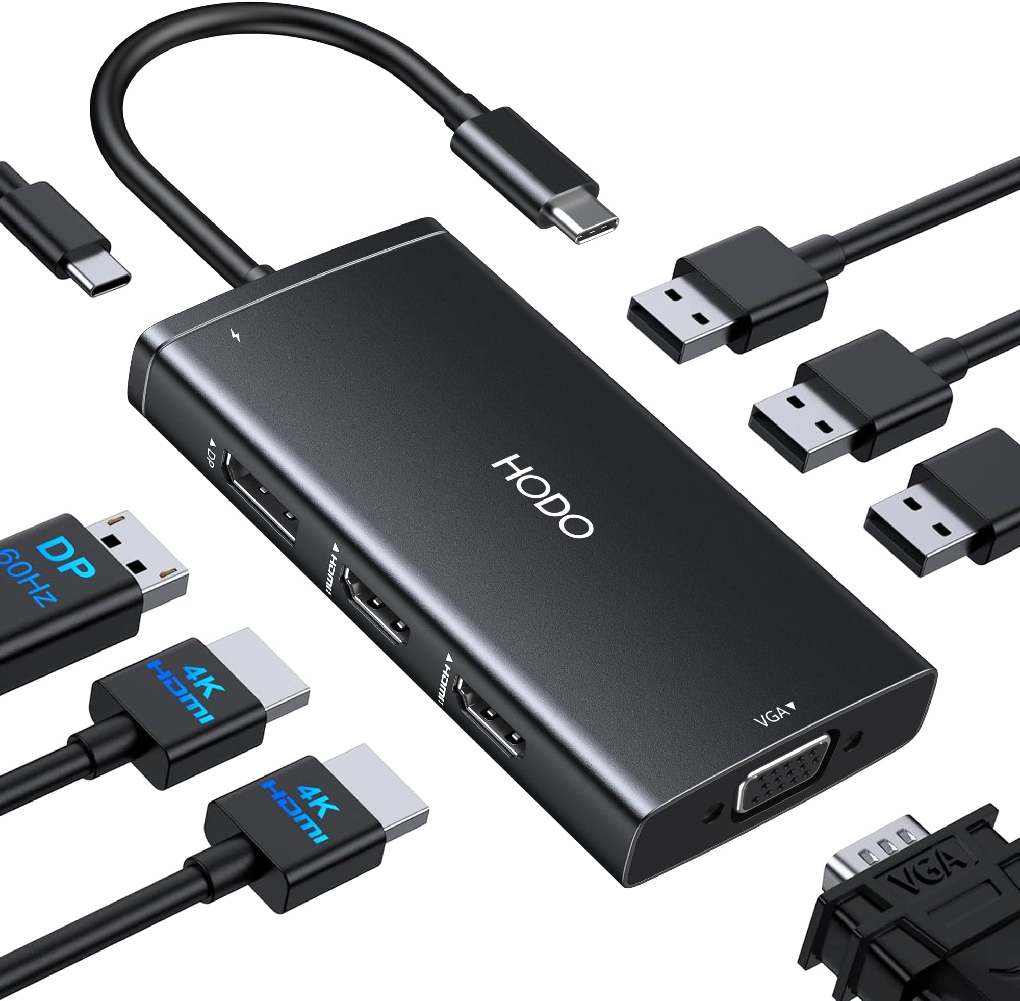 Amazon.com: USB C Docking Station Dual Monitor Adapter for Dell HP ...