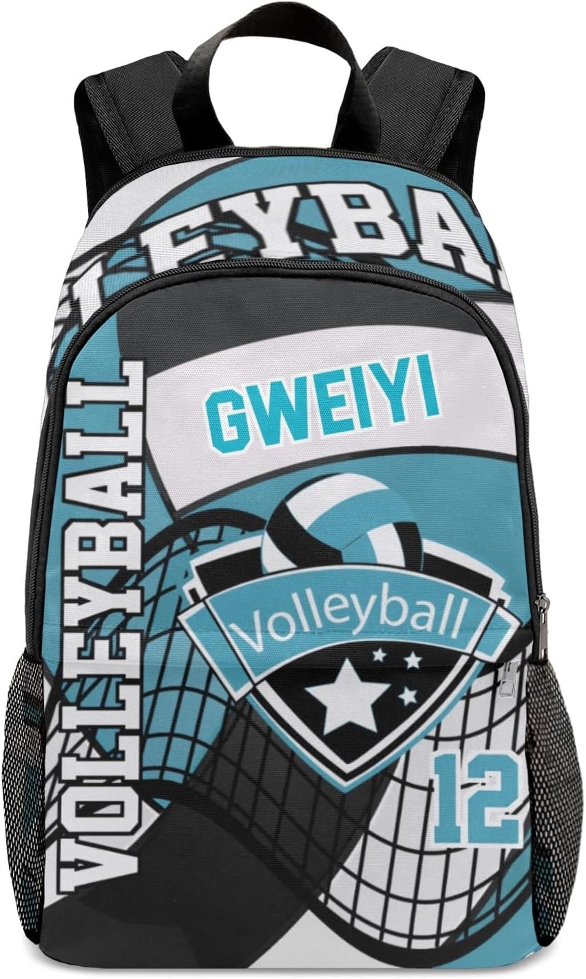 Amazon.com | Caichenyz Volleyball Print School Backpack Personalized ...