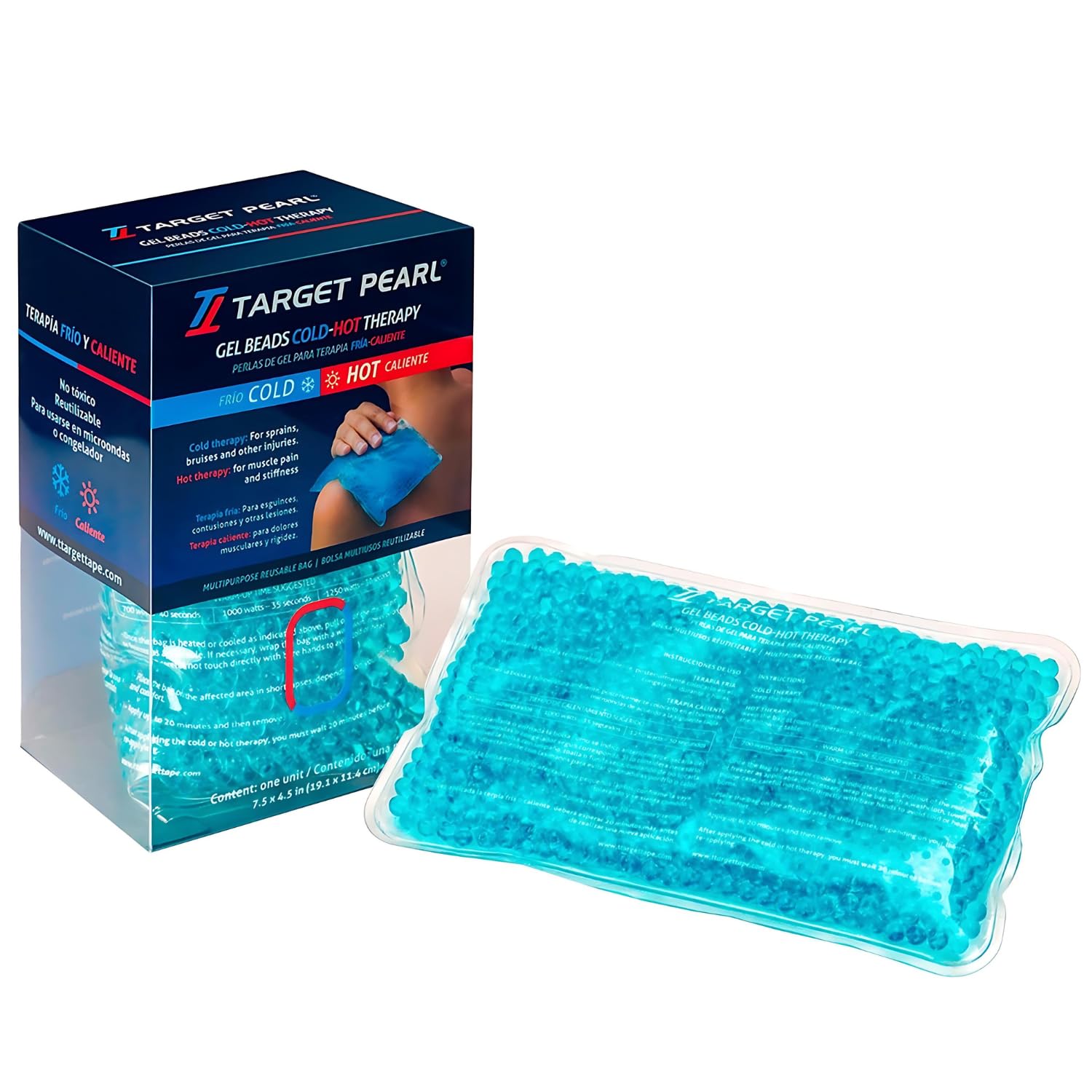 Compresa de Gel Terapéutica Fría y Caliente, Compresa Perlas de Gel ...