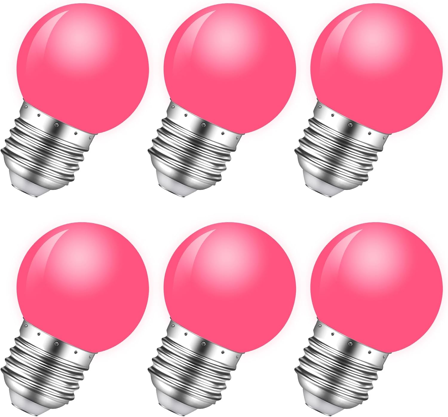 MZyoyo Pink Light Bulb,1W E26 Pink LED Lights Bulb,Low Wattage Small ...