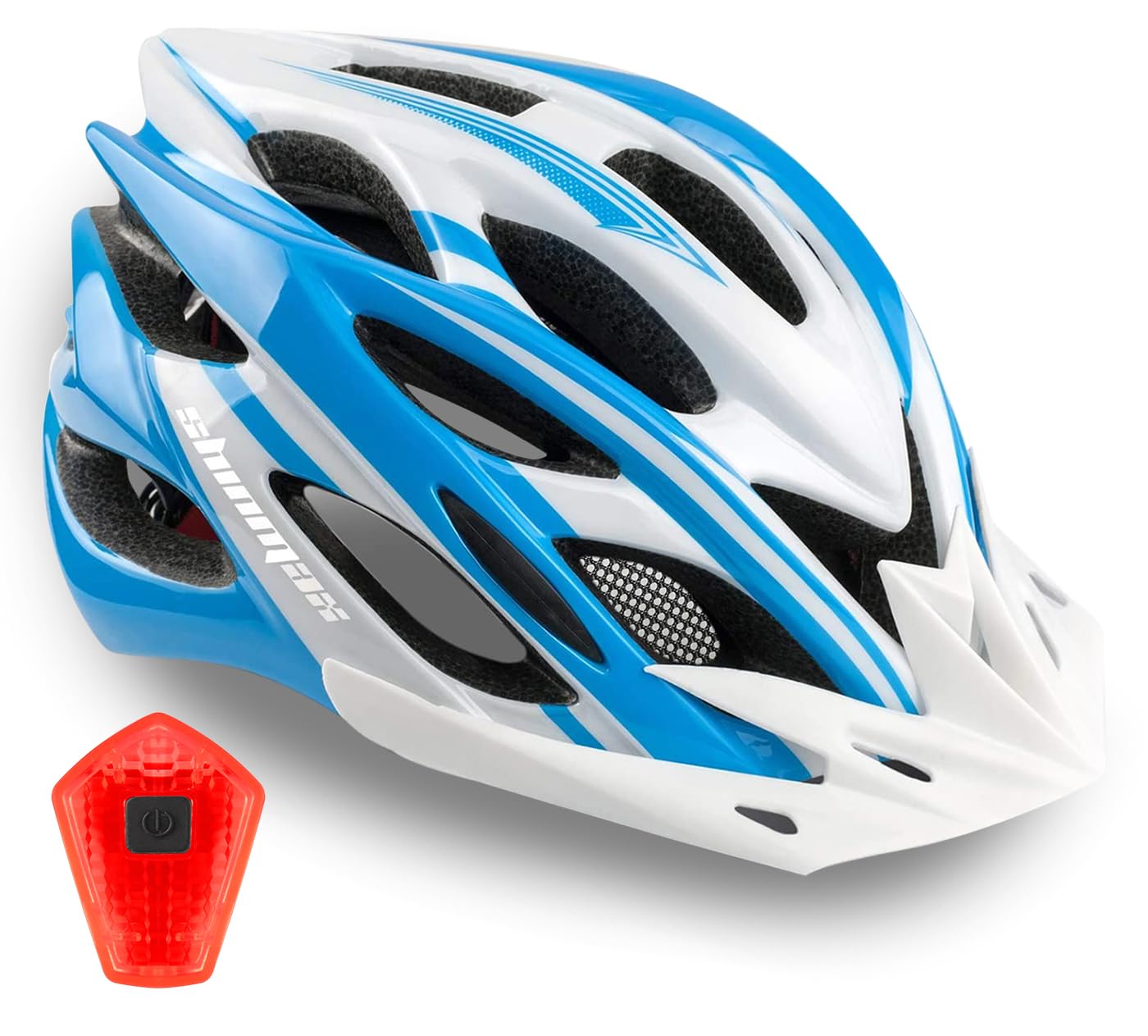 Bike Helmet Men Women, Shinmax Bicycle Helmet with Rear Light and ...