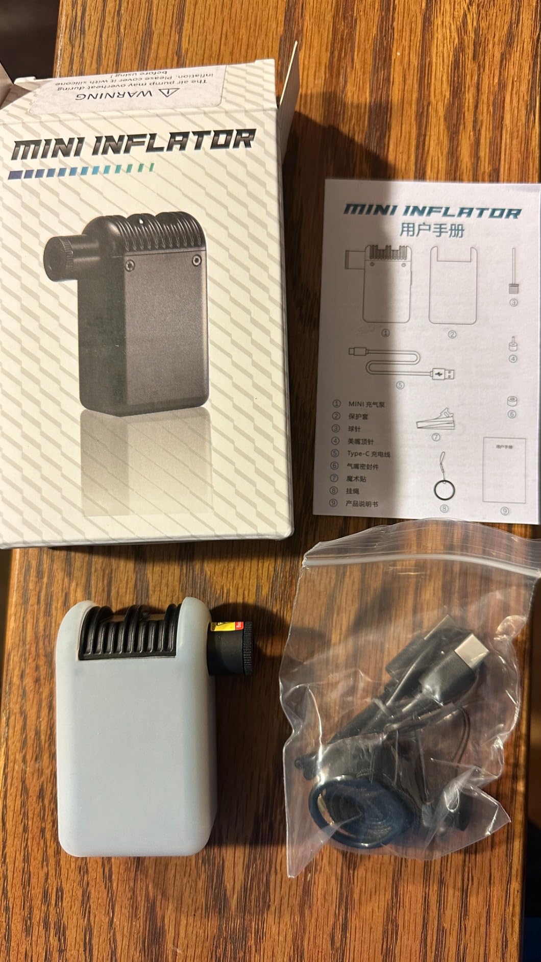 XJ-HOME Pocket Mini Bike Pump, Portable Tiny Cube Bike Pump, 100PSI ...