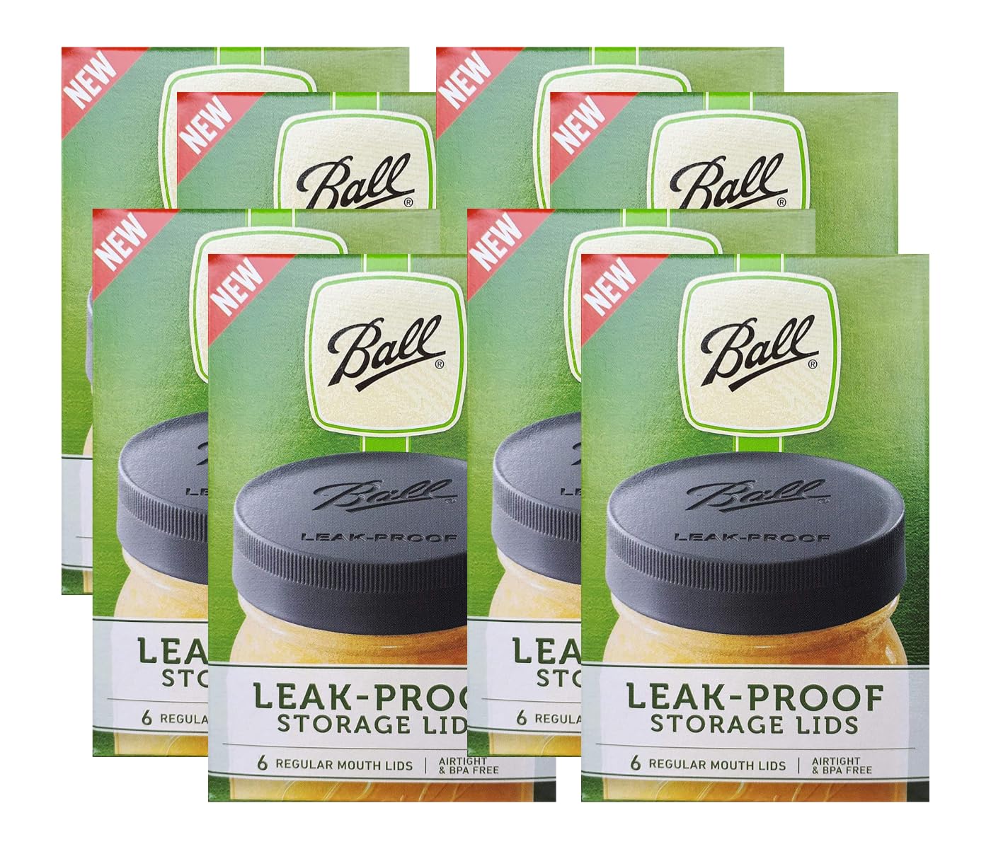 Amazon.com: Ball Leak-Proof Storage Lids, for Glass Mason Jars, Used ...