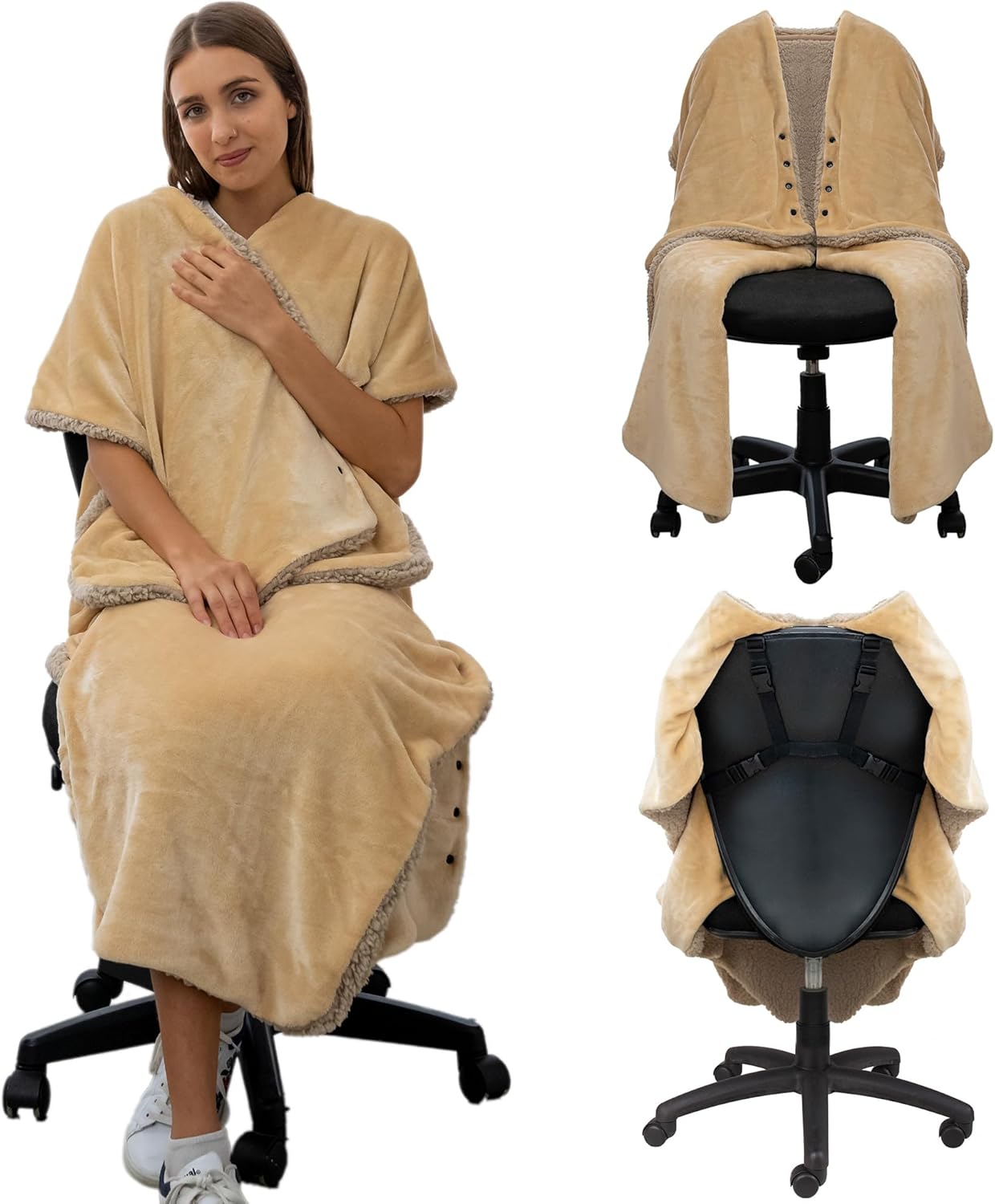 Amazon.com: Office Chair Lap Blanket | Warm & Comfortable for Work or ...