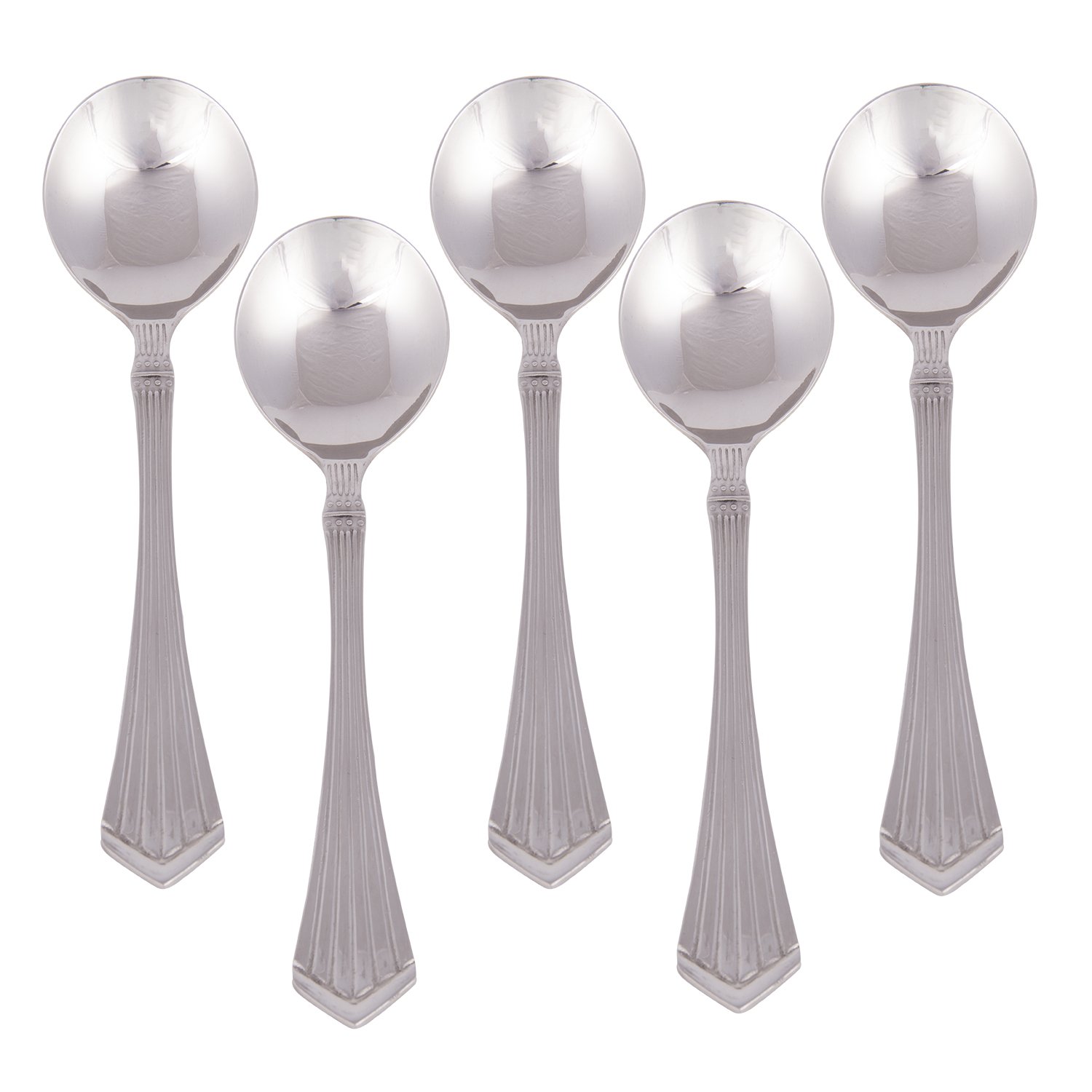 Buy Kishco Symphony Stainless Steel Dessert Soup Spoon Set - Pack of 6 ...