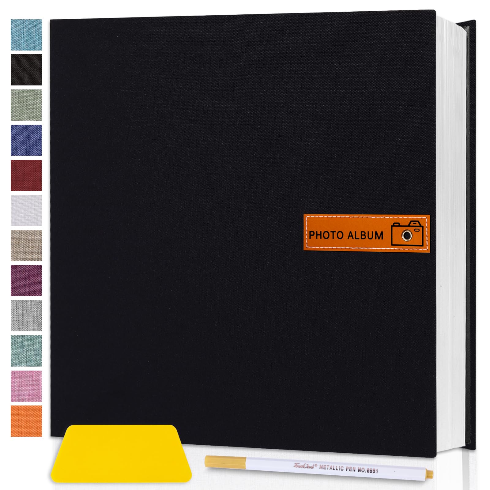 Amazon.com: Large Photo Album Self Adhesive Page for 4x6 5x7 8x10 ...