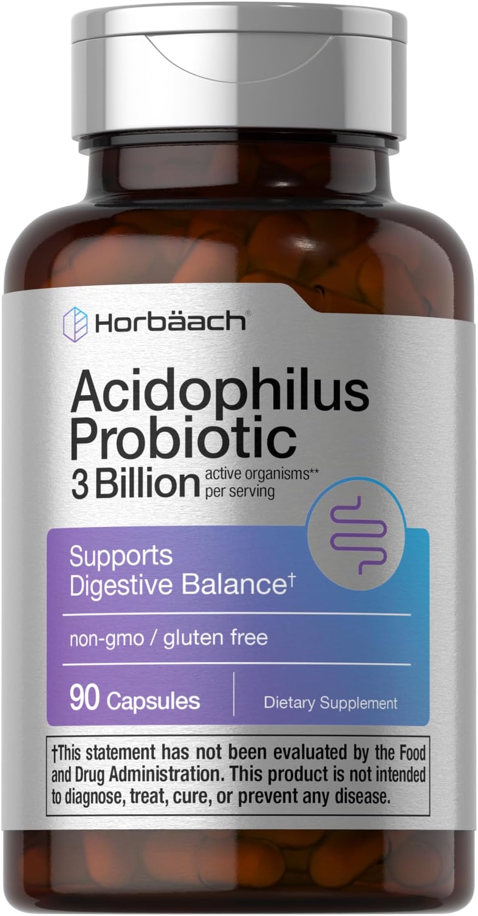 Amazon.com: Horbäach Probiotic for Women & Men's Digestive Health | 3 ...