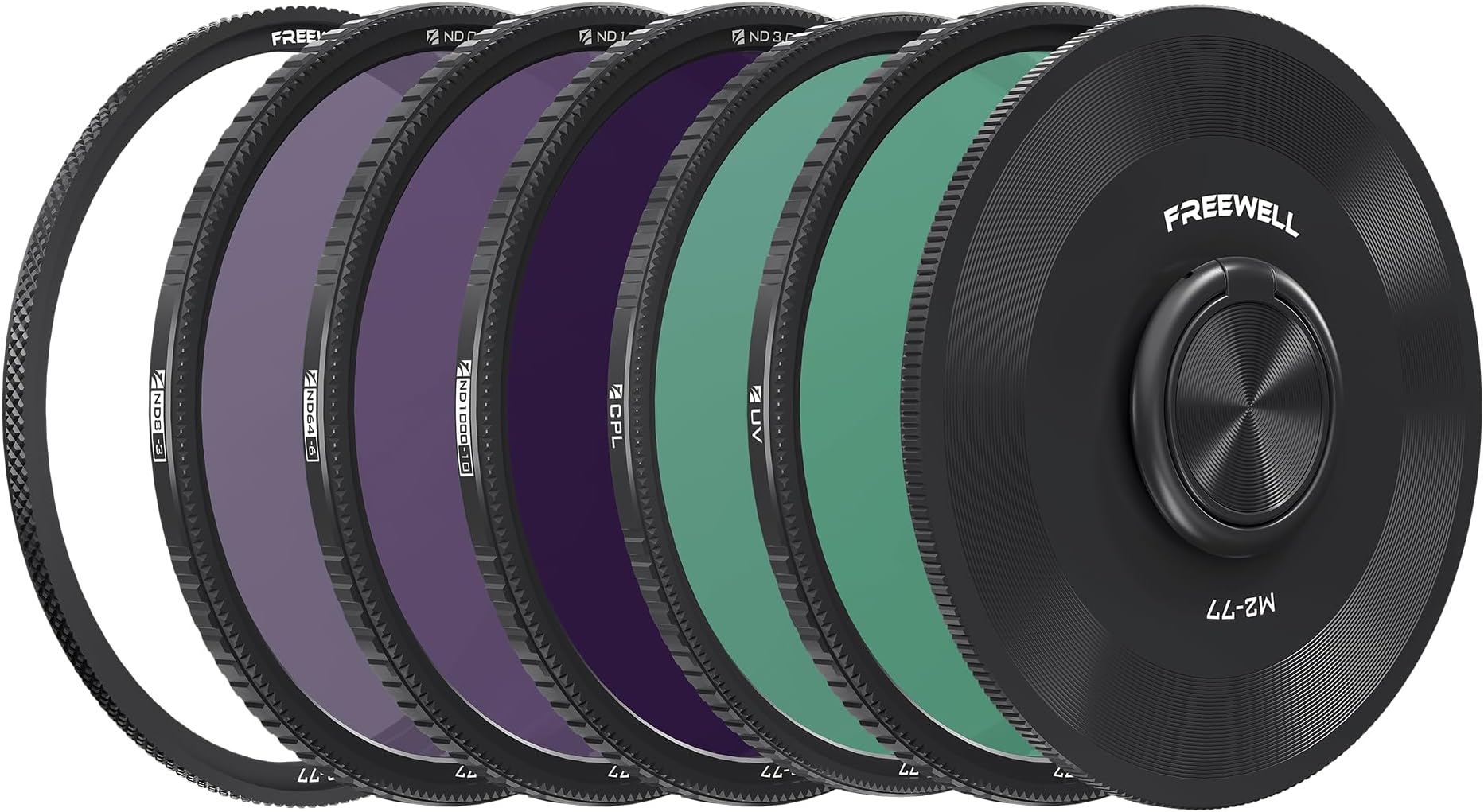 Amazon.com : Freewell M2 Magnetic Quick Swap 5-Pack 77mm ND8, ND64 ...