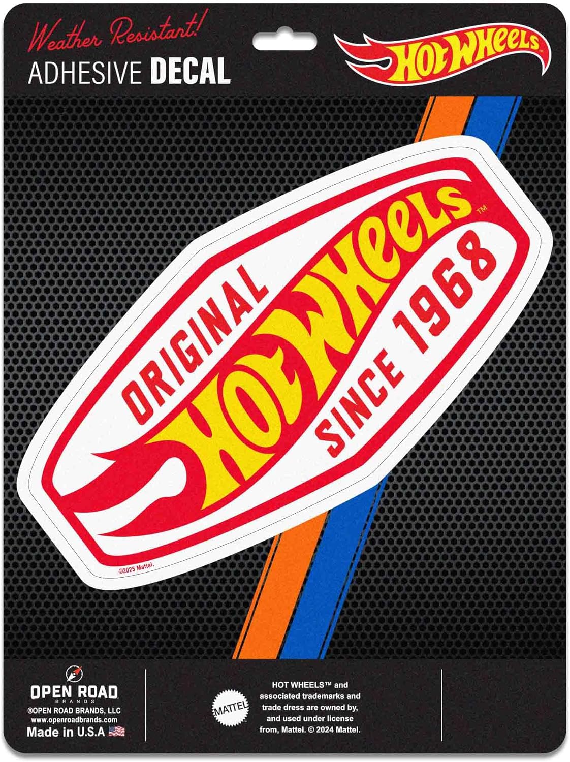 Amazon.com: Hot Wheels Badge Adhesive Vinyl Decal - Fun Hot Wheels ...