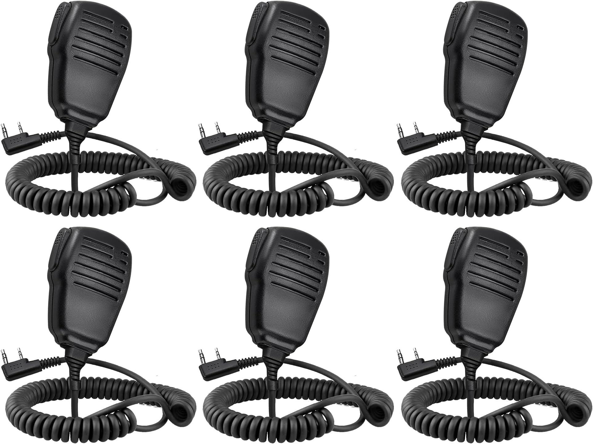 Amazon.com: SAMCOM Speaker Mic for Two Way Radio,2 Pin Walkie Talkies ...