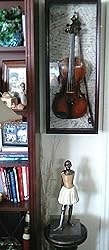 Amazon.com - Ukulele Fiddle Violin Display Case Shadow Box with Hanger ...