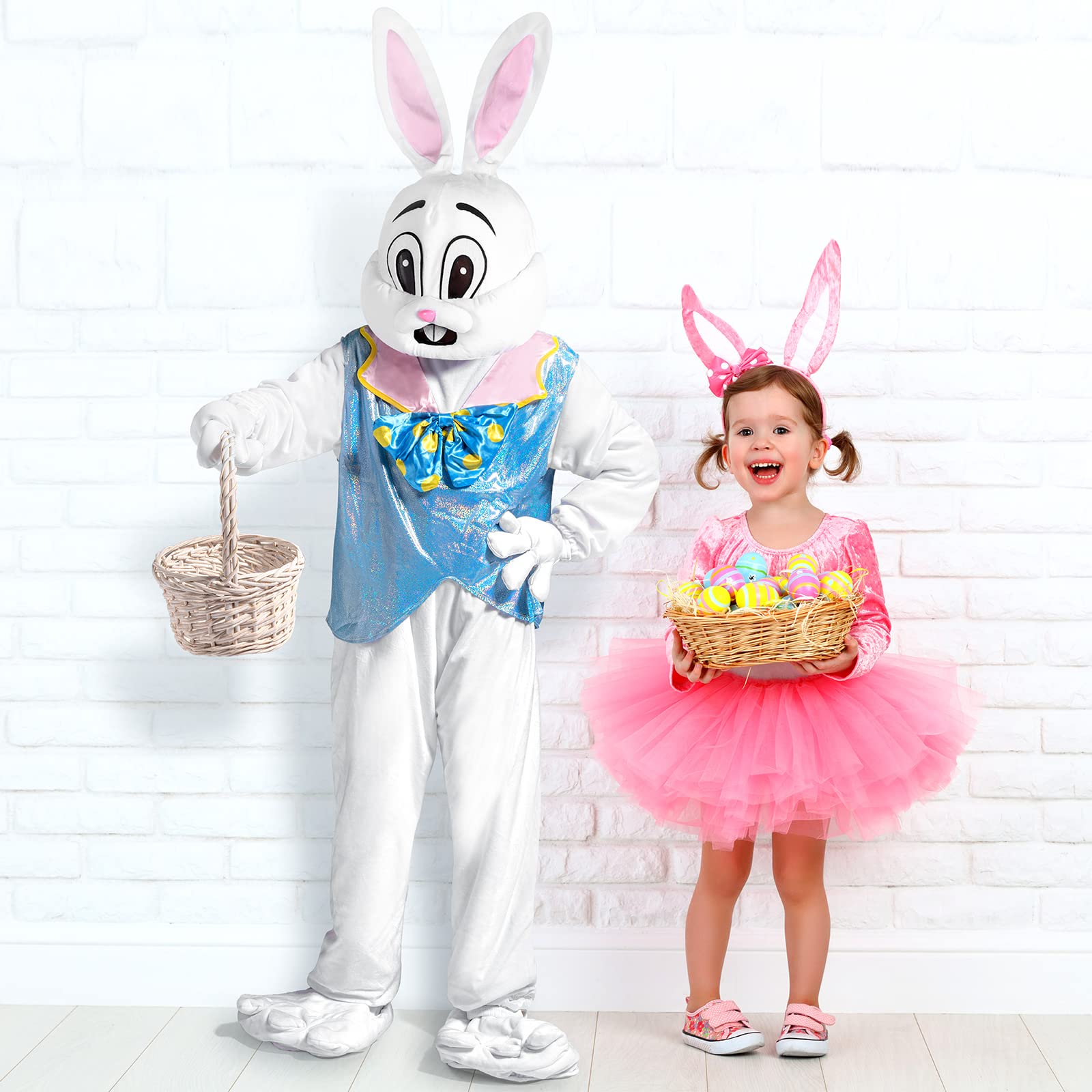 Syhood Easter Bunny Costume Adult Bunny Suit Outfit White Rabbit ...