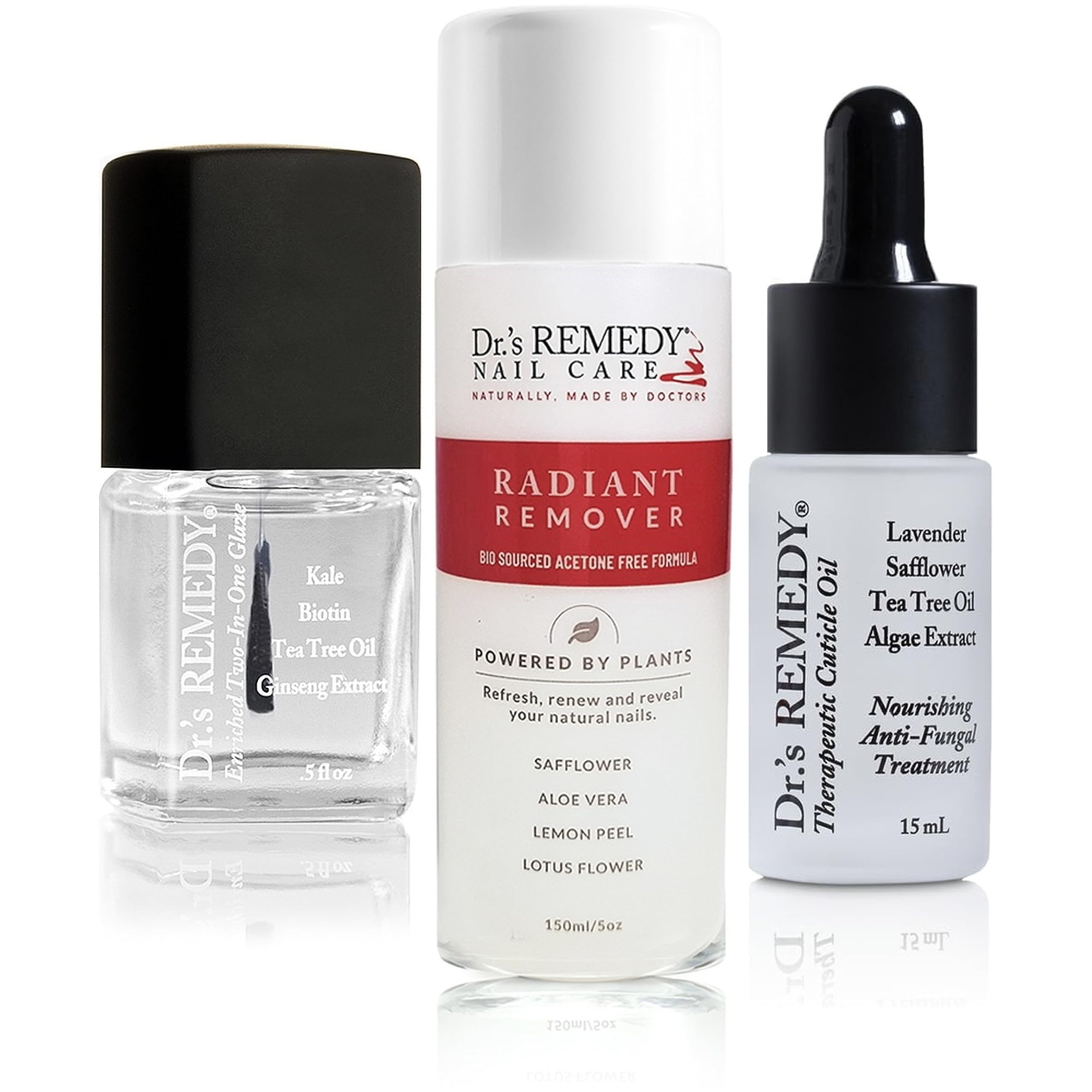 Amazon.com : Dr’s Remedy 3 Pack Nail Polish Treatment Kit, NOURISHING ...