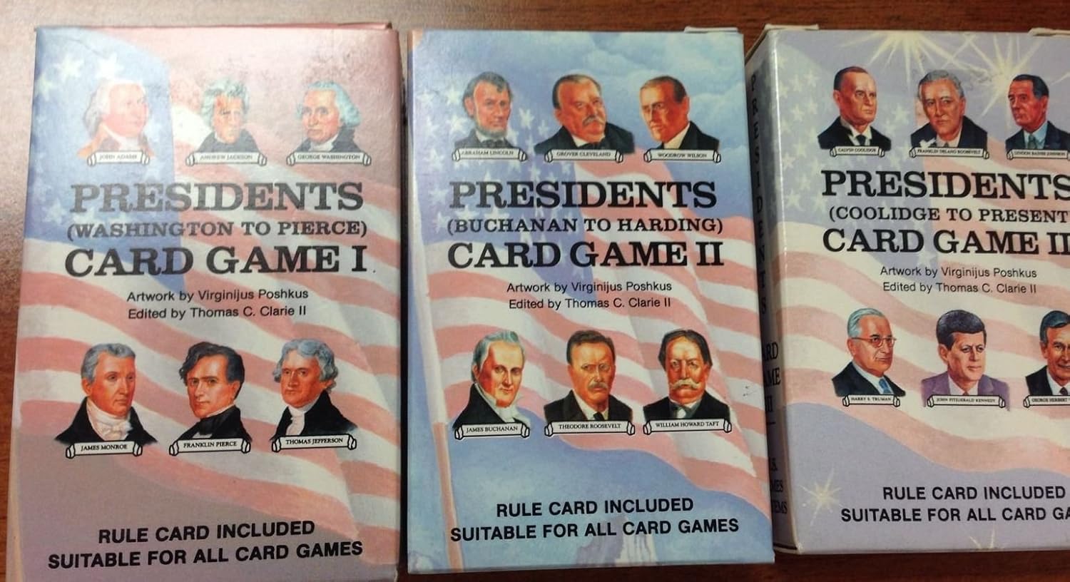 Amazon | Presidents Bookcase Card Game Set | U S Games Systems | Card Games