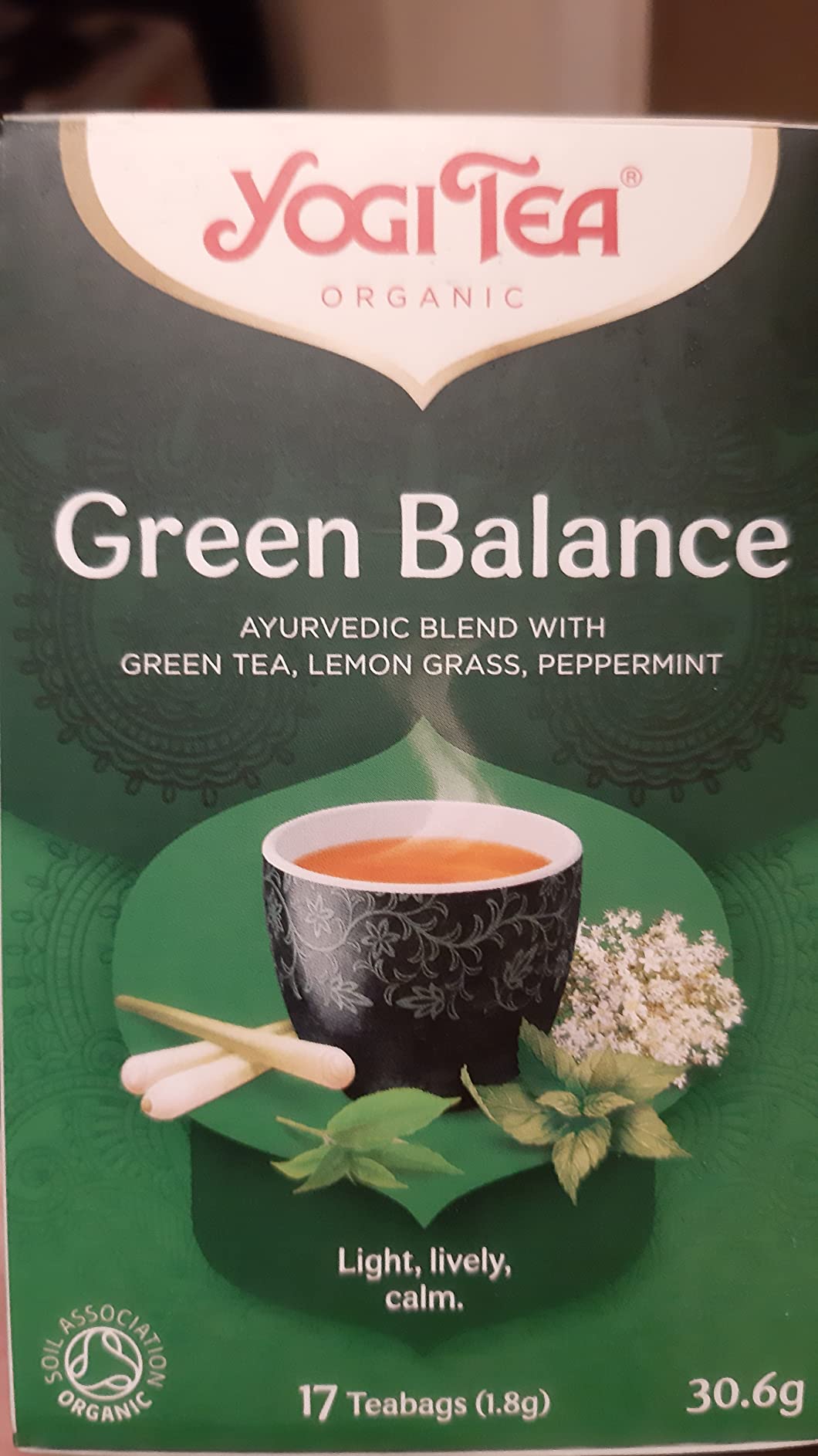 Yogi Tea, Green Balance, Organic Herbal Tea, Blend of Green Tea ...