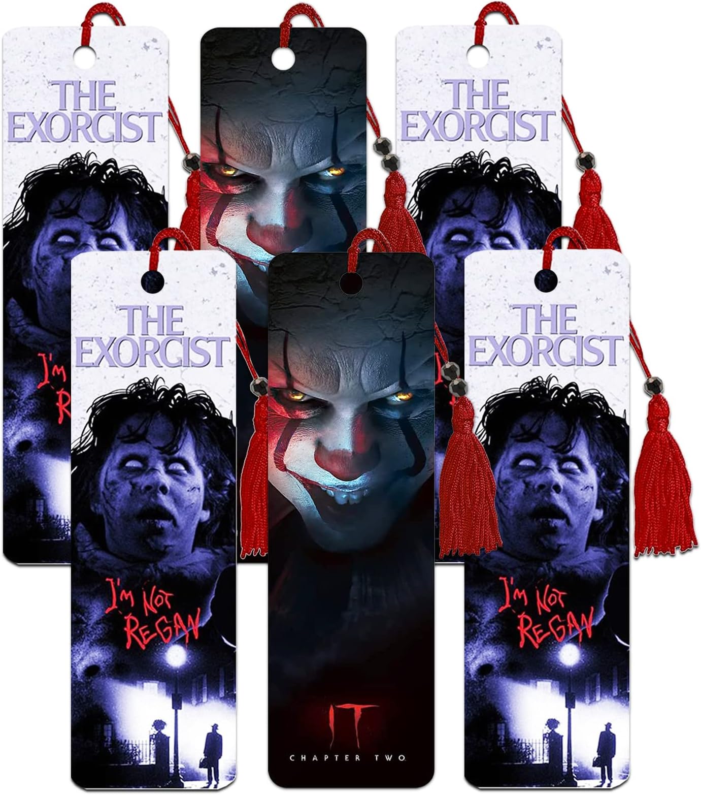 Amazon.com: Horror Themed Bookmarks - Scary Bookmarks for Adults Bundle ...