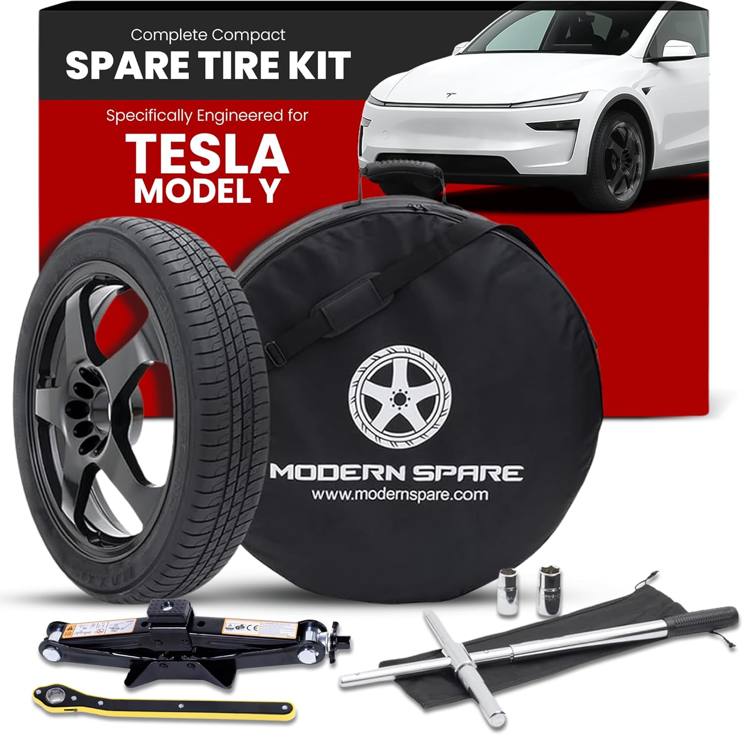 Amazon.com: Modern Spare Complete Compact Spare Tire Kit With Carrying ...