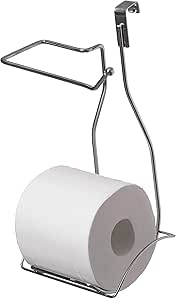 Amazon.com: Chrome Over The Tank 2 Slots Toilet Tissue Paper Holder ...