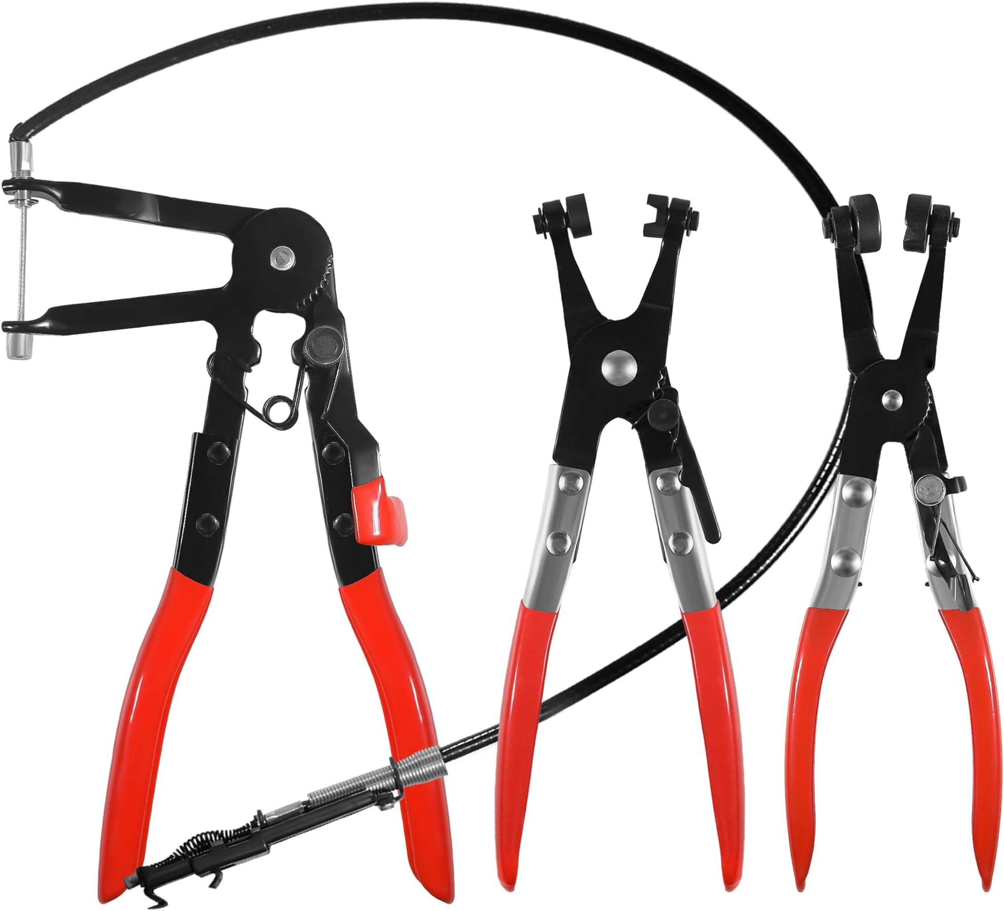 3 Pcs Hose Clamp Pliers Tool, Hose Clamp Removal Tool with Long Reach Wire Spring Hose Clamp ...