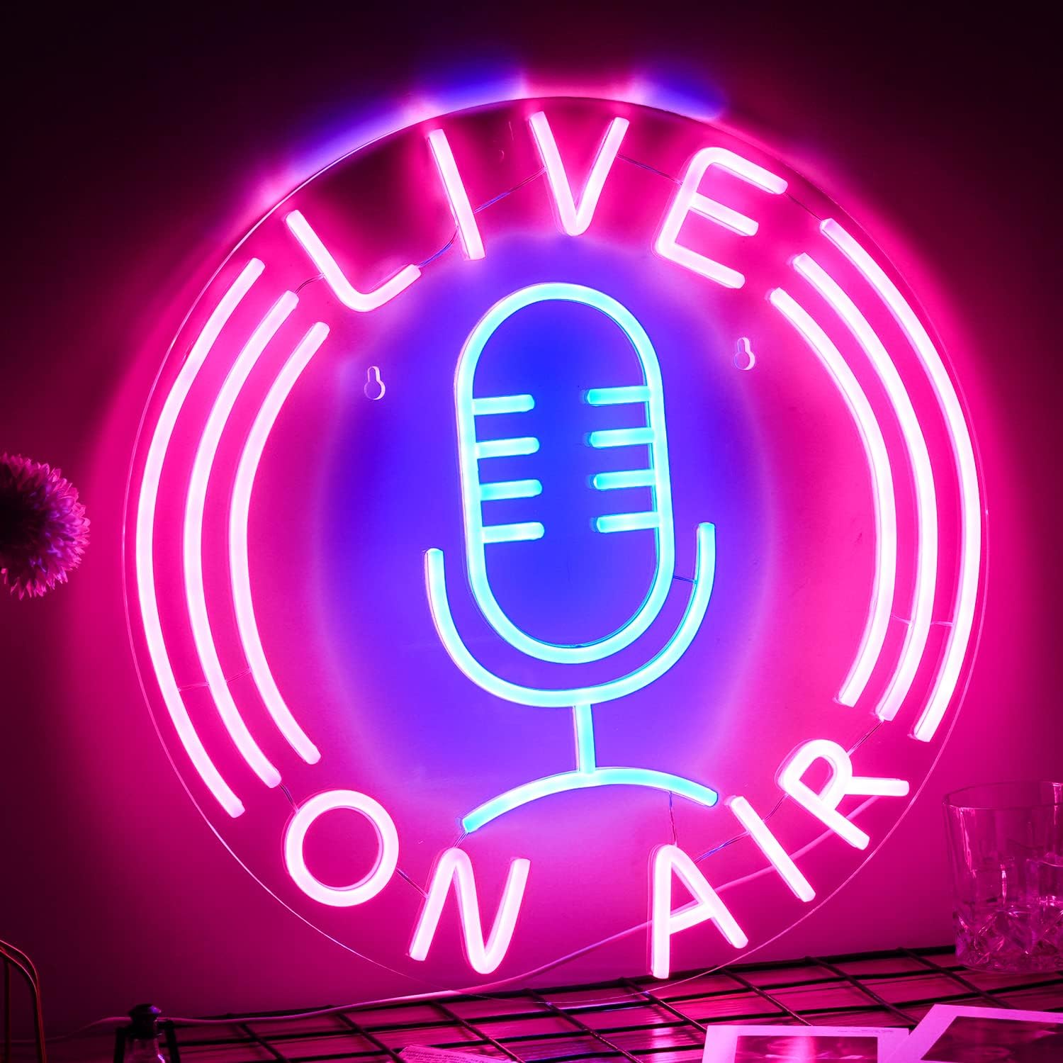 Amazon.com : ON AIR Sign, Live On Air Neon Sign USB Connected for ...