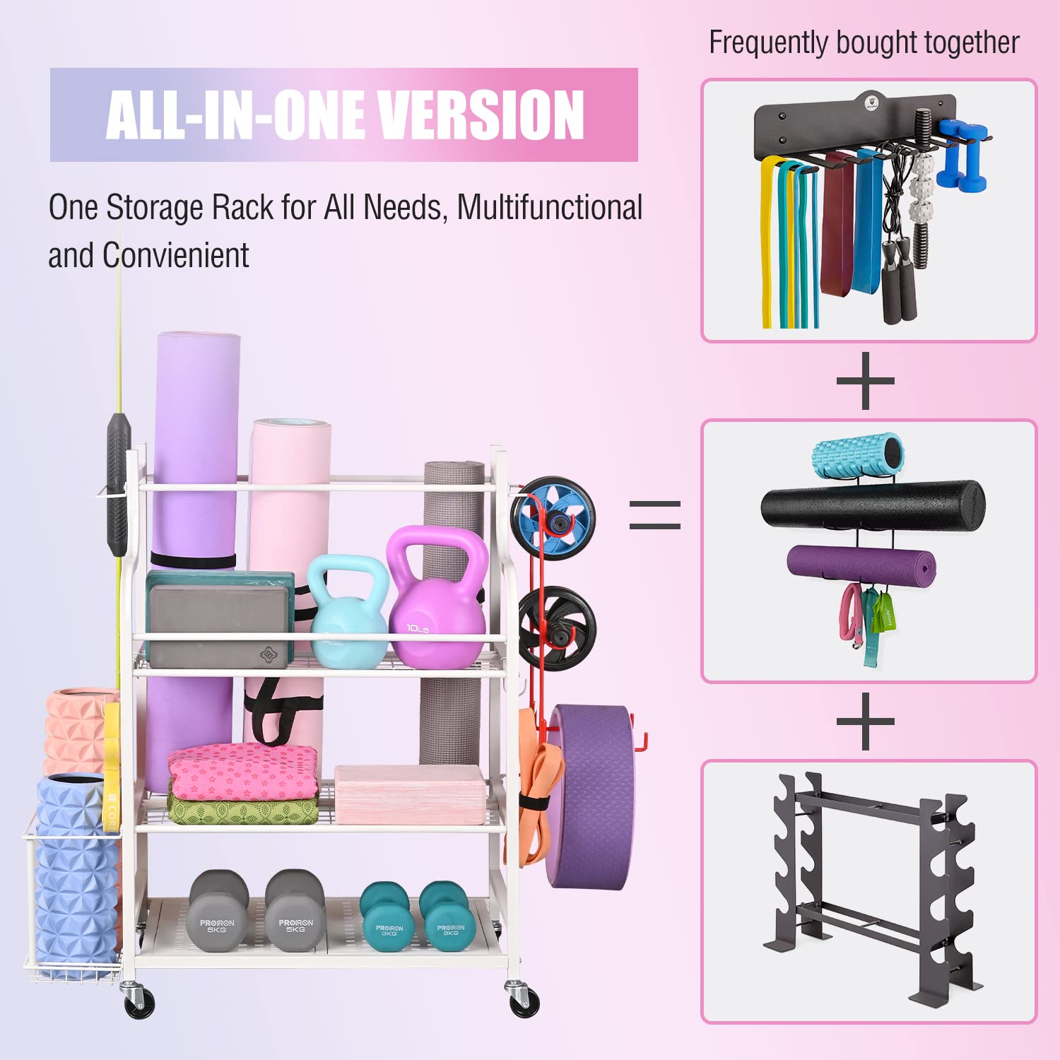 Snapklik.com : Mythinglogic Yoga Mat Storage Racks,Home Gym Storage ...