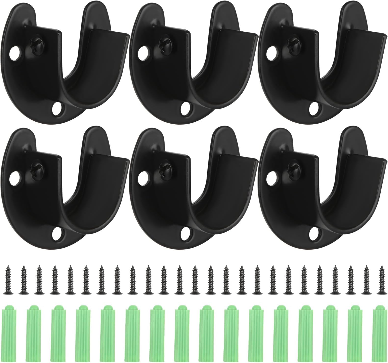 Amazon.com: ABuff 10 Pack Stainless Steel Closet Rod Bracket, 1-1/2 ...