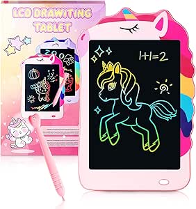 Amazon.com: Unicorn Toys LCD Writing Tablet for Girls Kids,Colorful ...
