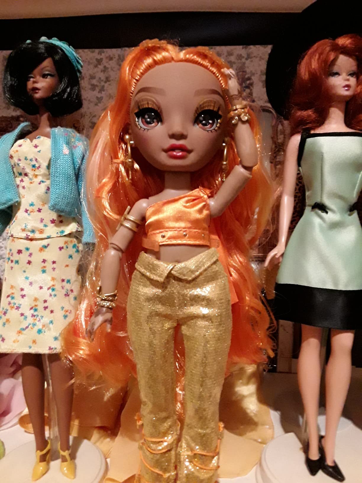$4/mo - Finance Rainbow High Fashion Doll- Meena Fleur (Saffron Gold ...